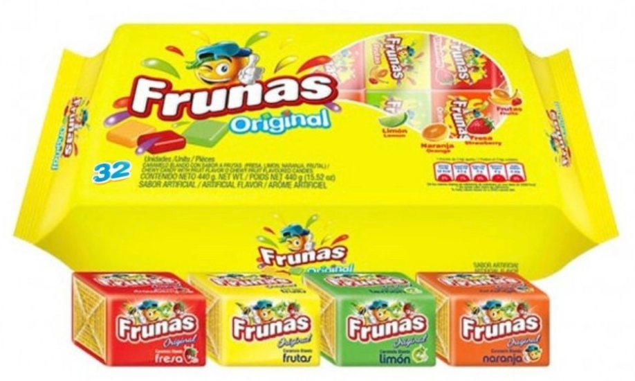 Frunas Chewy Fruit Candies Aldor Pack of 32 (462g) – LatinMate Wholesalers